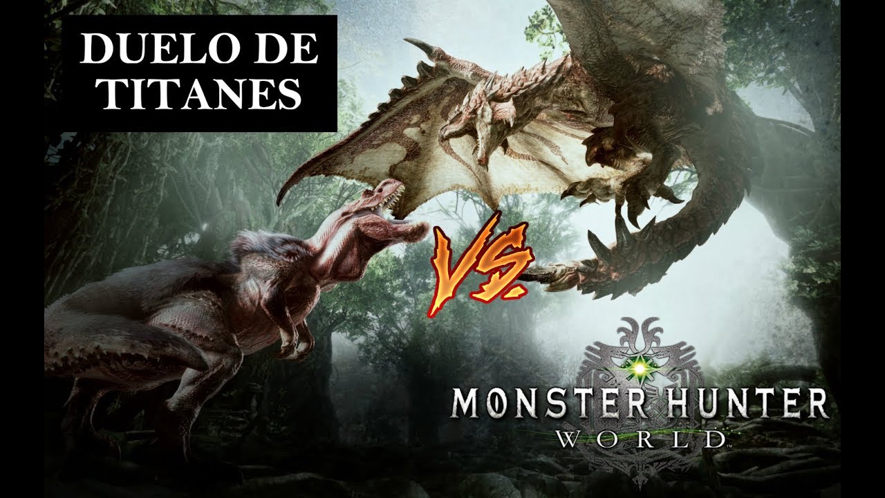 ANJANATH vs RATHALOS: DUELO DE TITANES - Monster Hunter World (Gameplay ...