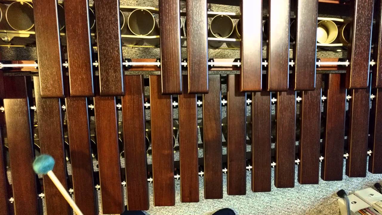 F harmonic minor scale xylophone or marimba - YouTube