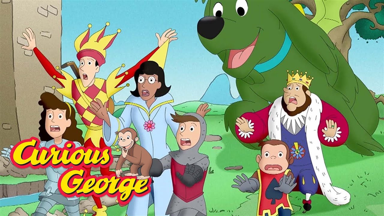 George looks after a medieval castle 🐵 Curious George 🐵 Kids Cartoon 🐵 ...