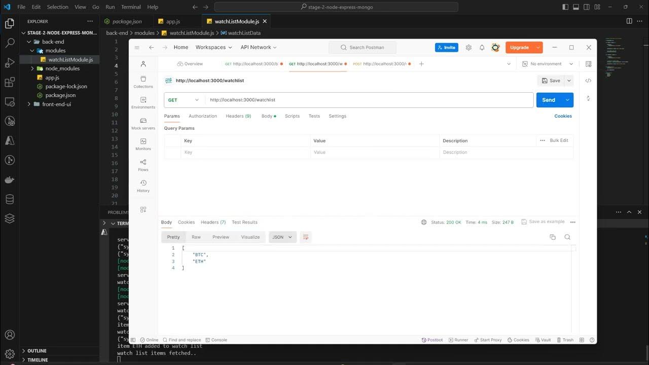 Crypto Coin Tracker - Step 8 - Backend - Express API - NodeJS - YouTube