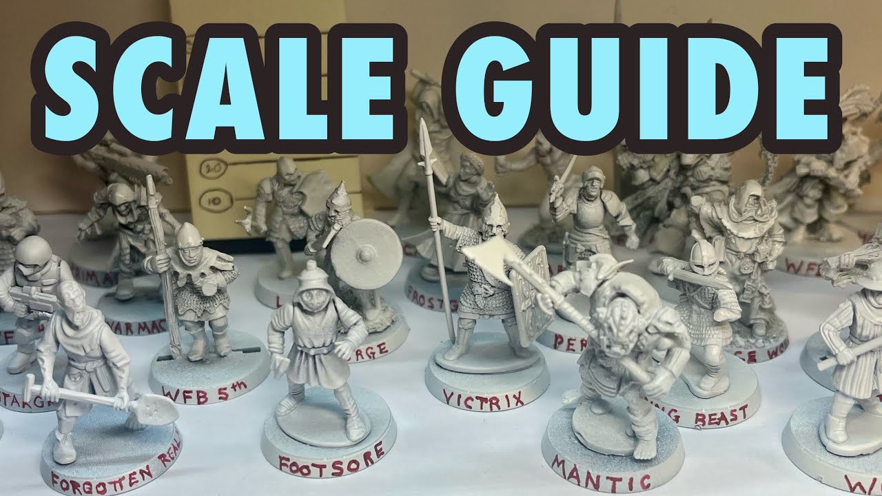 One plastic miniature scale comparison video to rule them all - YouTube