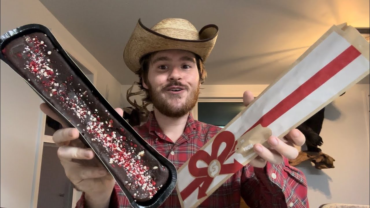 Subway Double Chocolate Peppermint Footlong Cookie Review - YouTube