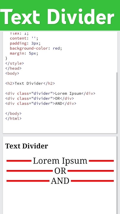 #text#divider#after#before#2024#website#webdesign#project#css#html#javascript#interview#margin ...