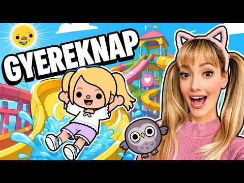 🌈GYEREKNAP A LEGNAGYOBB CSÚSZDAPARKBAN!😱💦🤩 #tocaboca #gyereknap #39RÉSZ