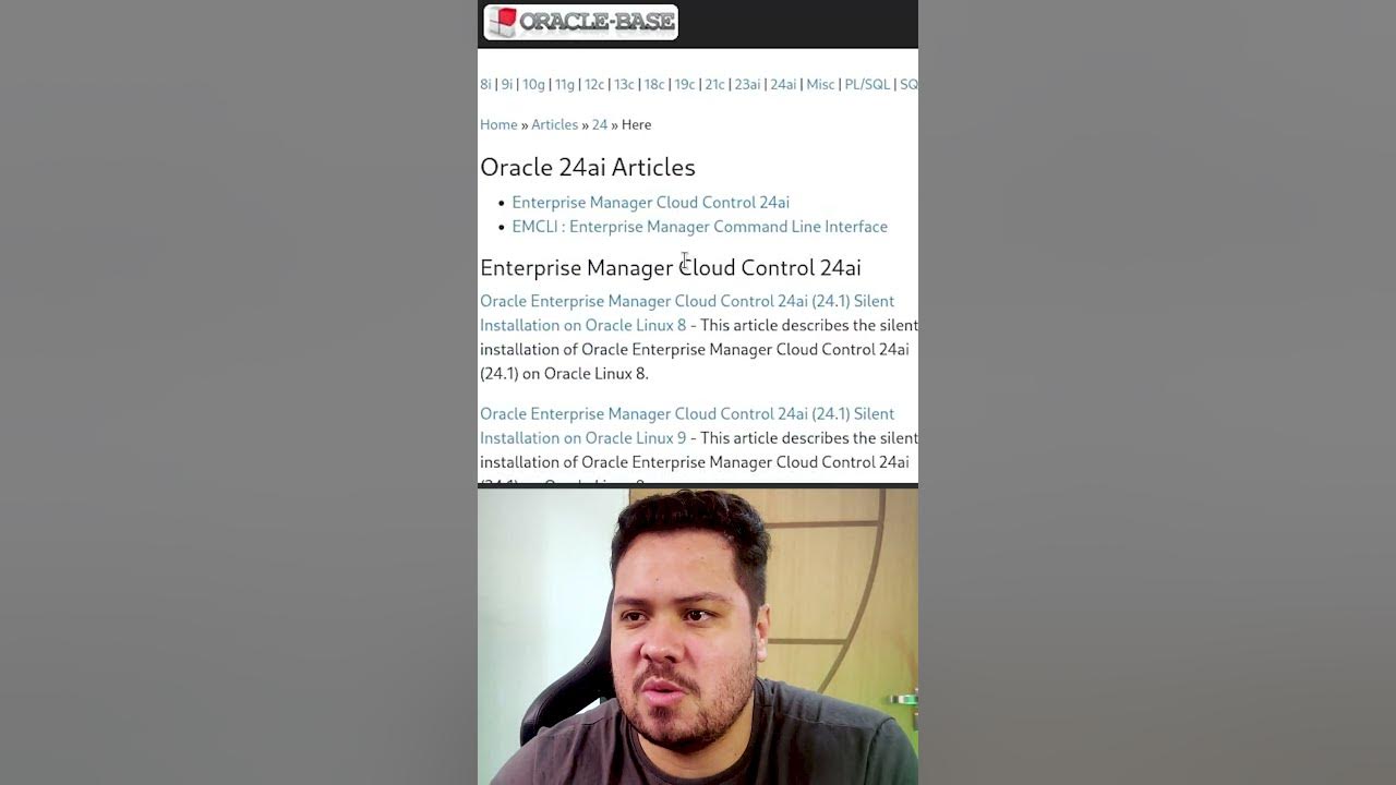 Oracle Base - Site Obrigatório para DBAs #OracleBase #BancoDeDadosOracle #DBAOracle - YouTube