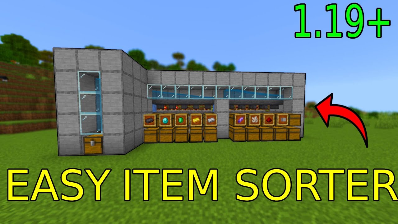 Best SORTING SYSTEM in Minecraft 1.19! (bedrock/java/mcpe/ps4/xbox ...