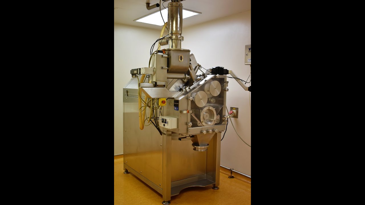 Gerteis POLYGRAN 250 Roller Compactor - YouTube