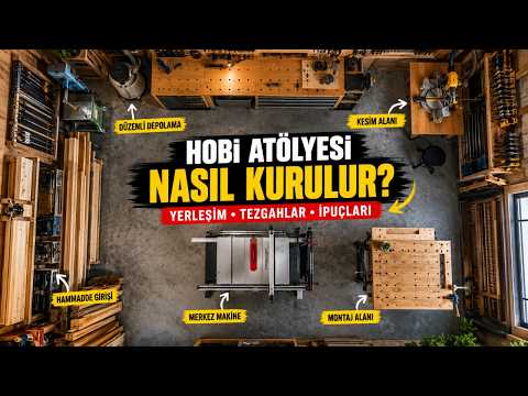 Ahşap Hobi Atölyesi Tasarım / Yerleşim Mantığı