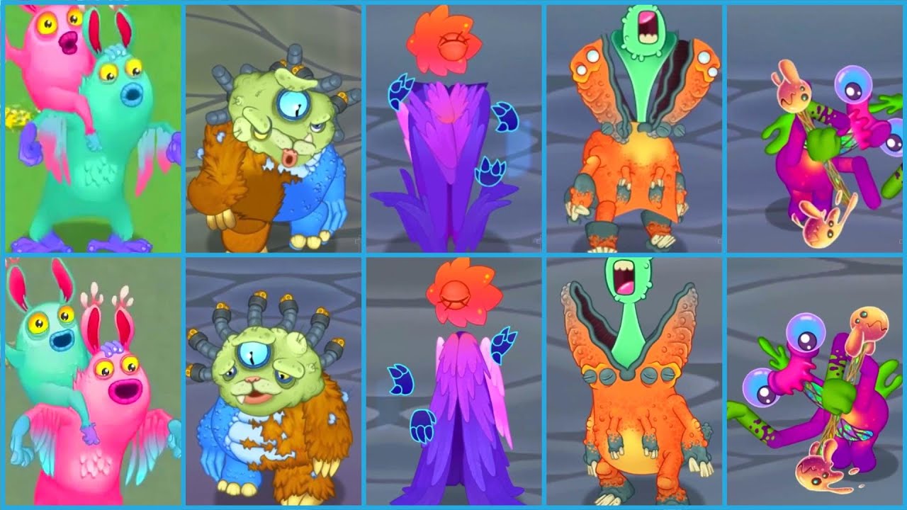 The MONSTERS INVERTED From My Singing Monsters With Original Monsters ...