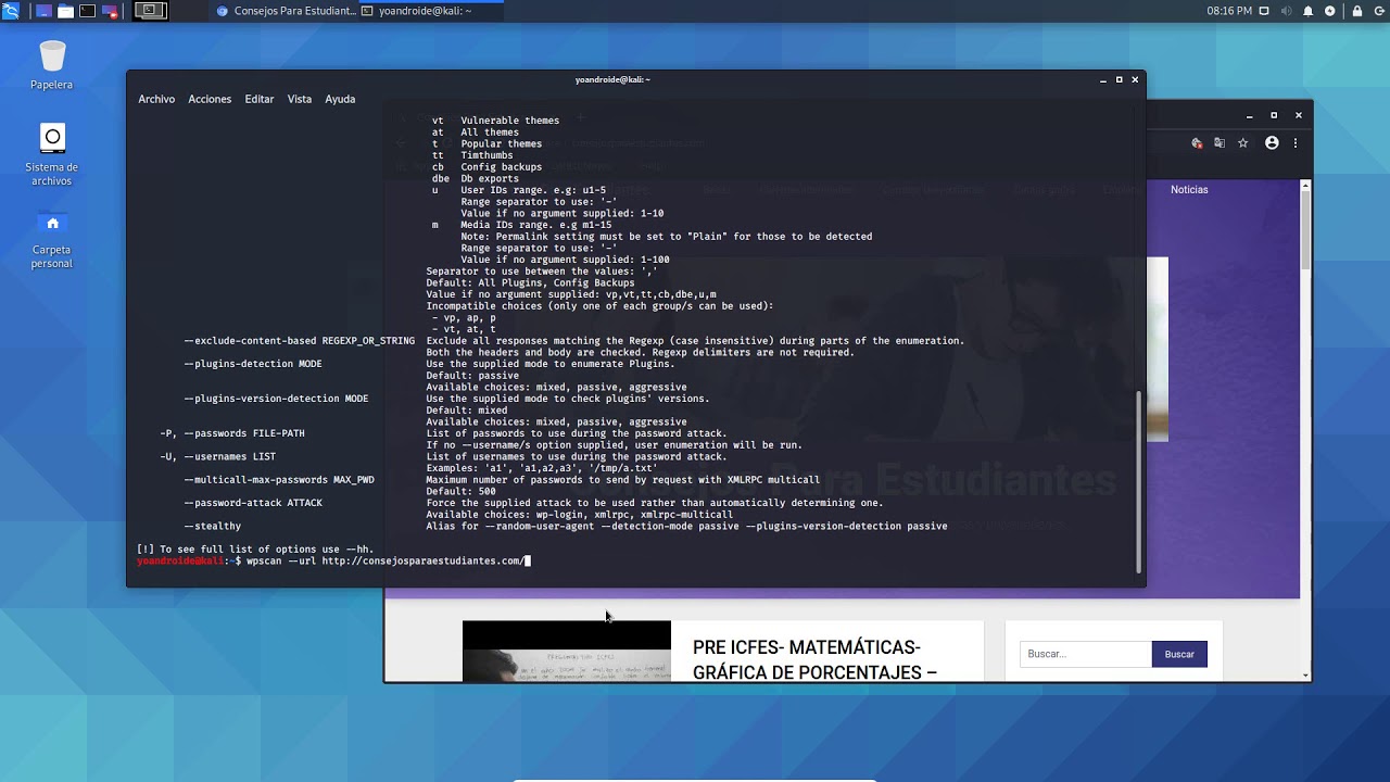 USANDO KALI LINUX CONTRA UNA PAGINA WEB | AUDITORIA EN HACKING ÉTICO Y ...
