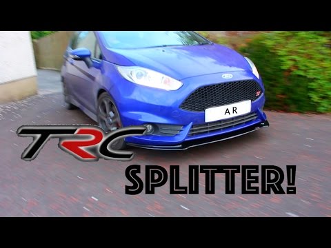 FIESTA ST TRC FRONT SPLITTER! - YouTube