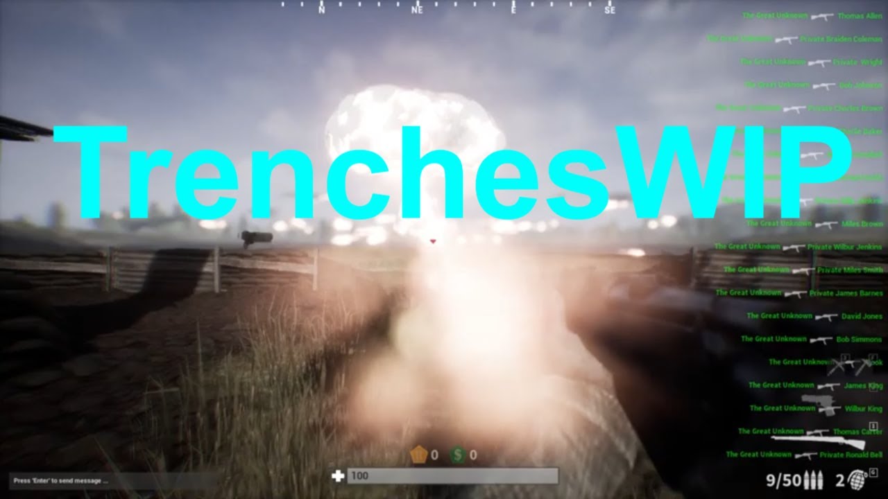 a game where you can build your own Trench-TrenchesWIP gameplay - YouTube