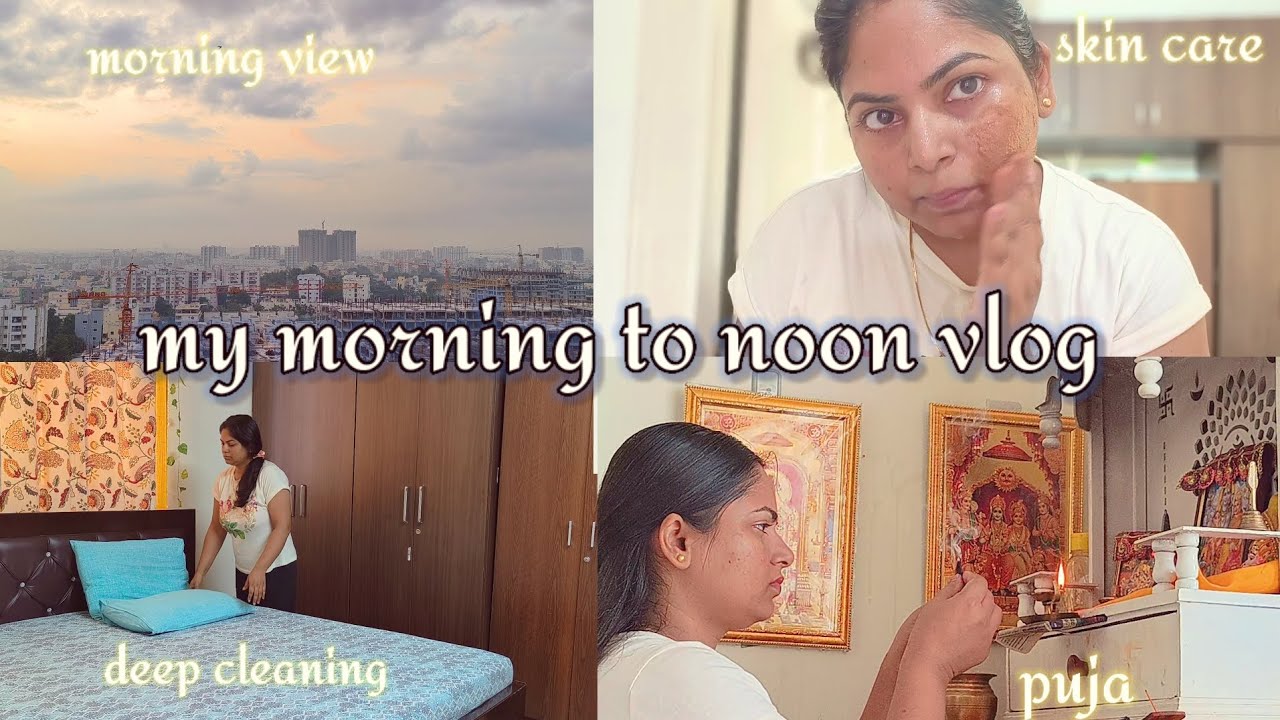 My cleaning routine/morning to afternoon vlog - YouTube
