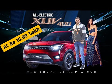 Mahindra XUV400 Electric SUV, The Best Indian car Available in India starting Price Rs 15,99 ...