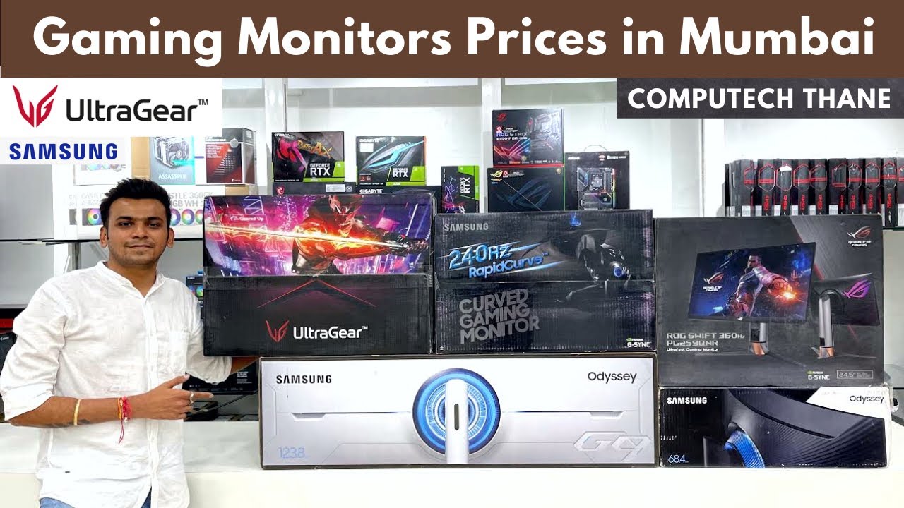 Gaming Monitors Prices in Mumbai | Part 2 | Computech Thane 🔥 - YouTube