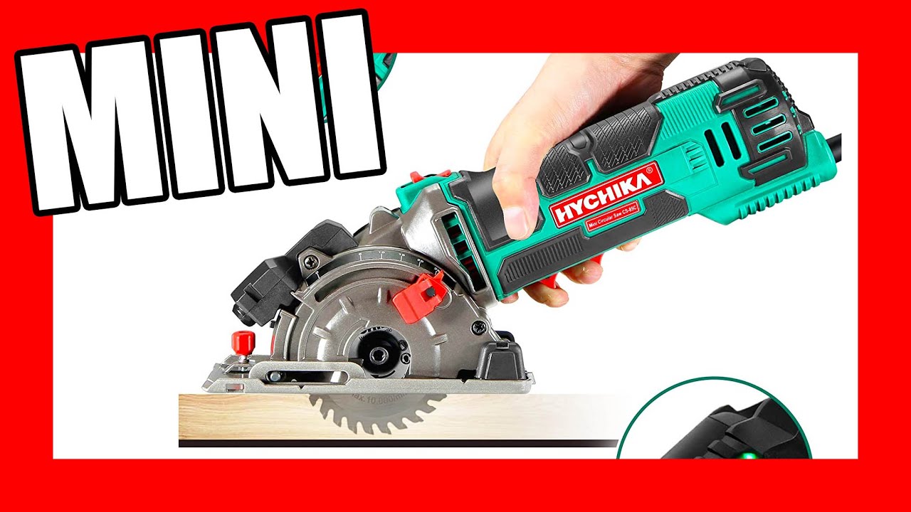 MINI SIERRA CIRCULAR DE MANO HYCHIKA 500W IDEAL PARA CORTAR MADERA Y ...