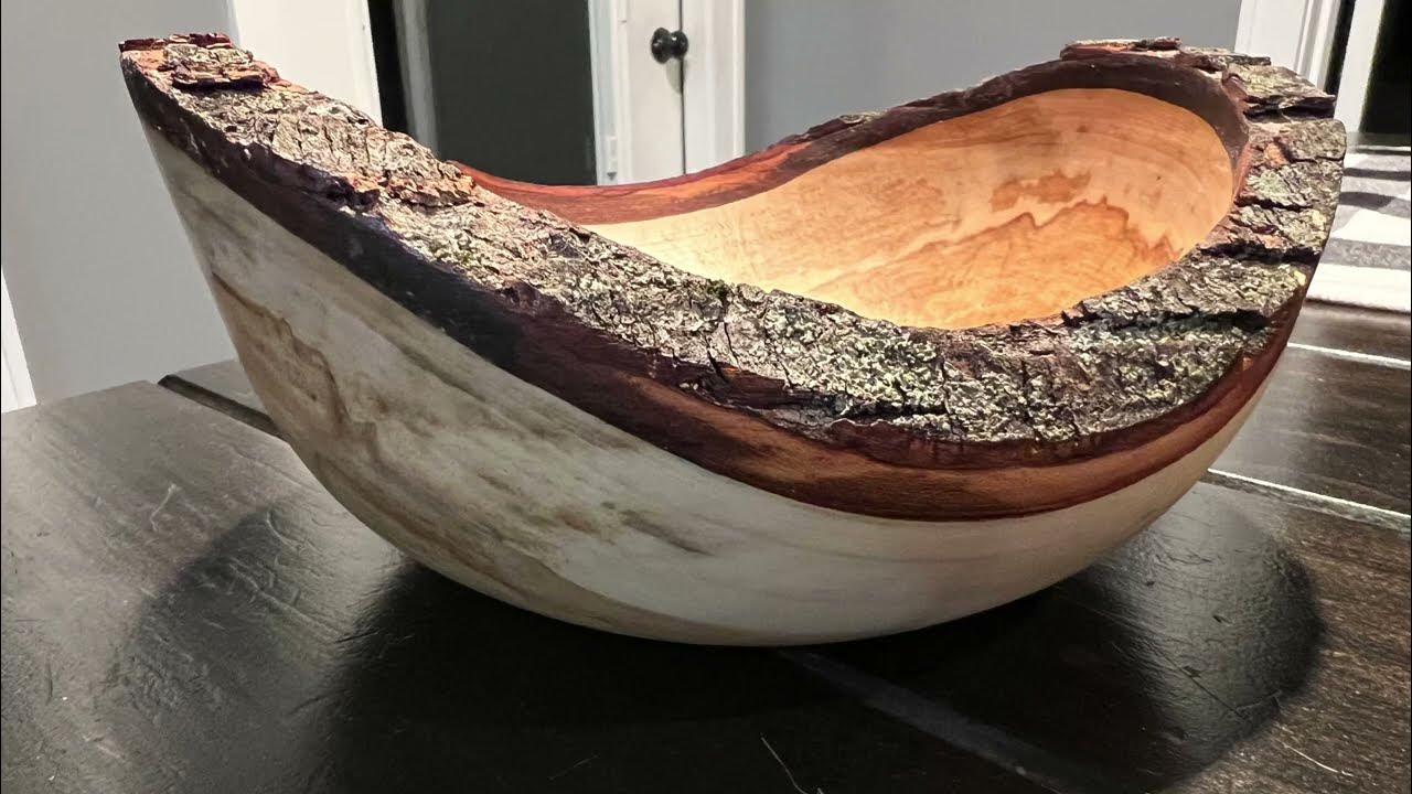 Beginner’s How To. Live Edge Maple Bowl. - YouTube