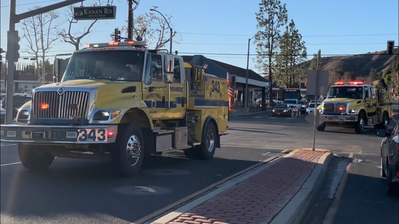 *RARE* VCFD Engines 351, 357, 333, & 343 responding - YouTube