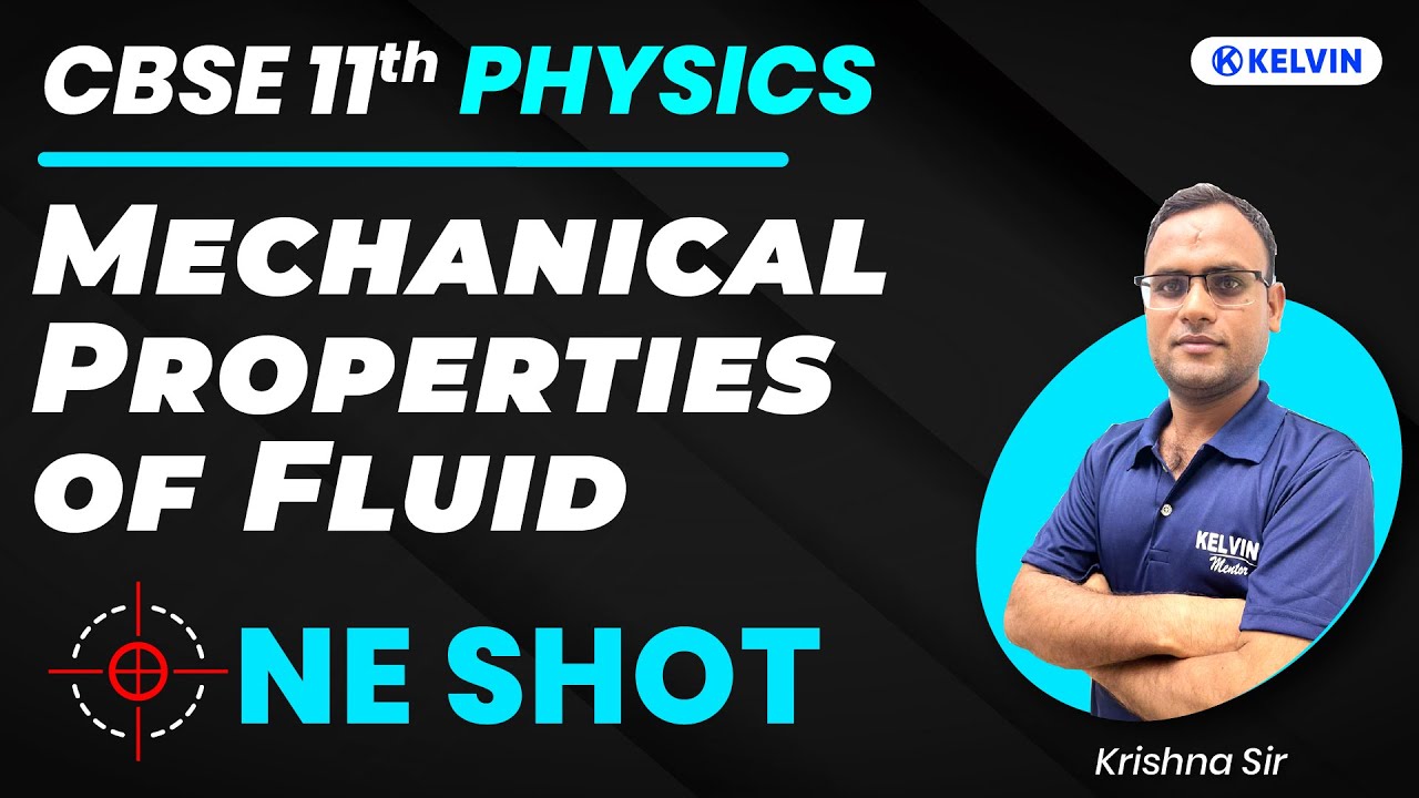 Mechanical Properties of Fluid One Shot | Class 11 Chapter 10 Oneshot ...
