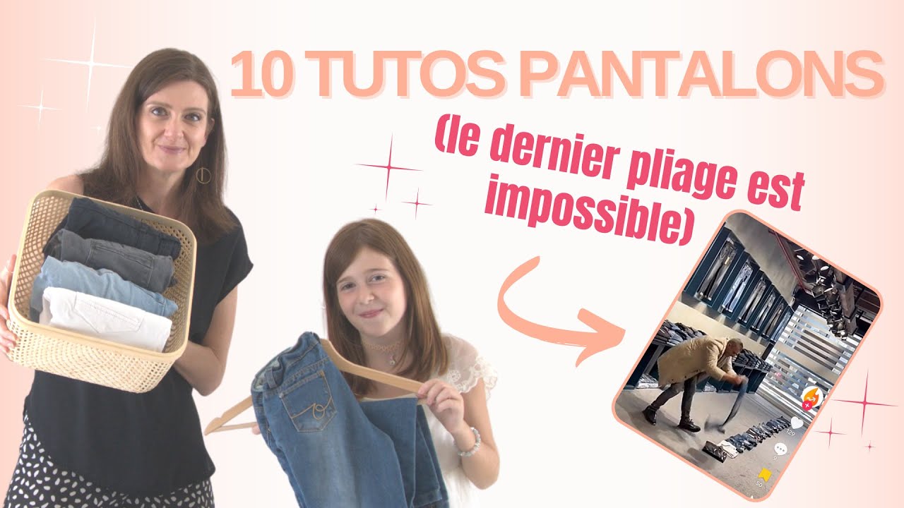 👖On teste 10 techniques pour plier et ranger les pantalons ( la ...