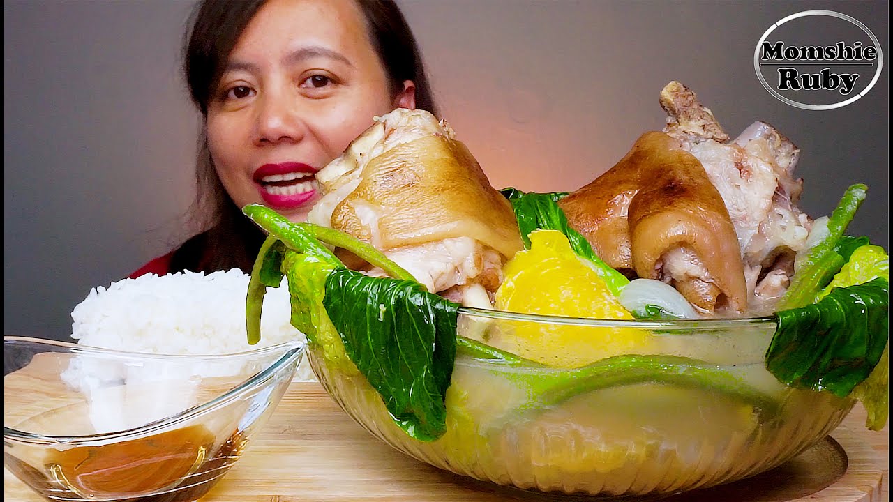 NILAGANG PATA NG BABOY | PORK KNUCKLE SOUP WITH VEGGIES | MUKBANG ASMR | MOMSHIE RUBY | ALFIE ...