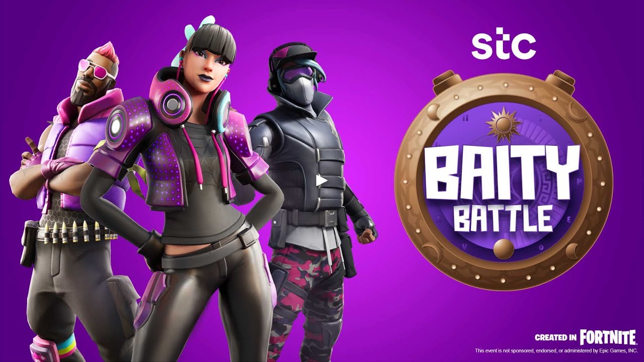 FORTNITE X STC: BAITY BATTLE CUSTOM FORTNITE ISLAND - YouTube