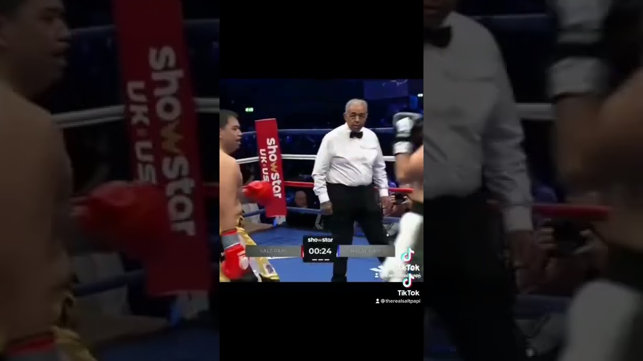 Salt Papi’s pull counter is so clean 😏 #boxing #shorts #boxingtraining ...