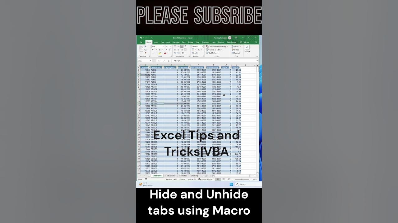 Simple Code To Hide And Unhide Multiple Tabs In One Click Using VBA simple-code-to-hide-and-unhide-multiple-tabs-in-one-click-using-vba