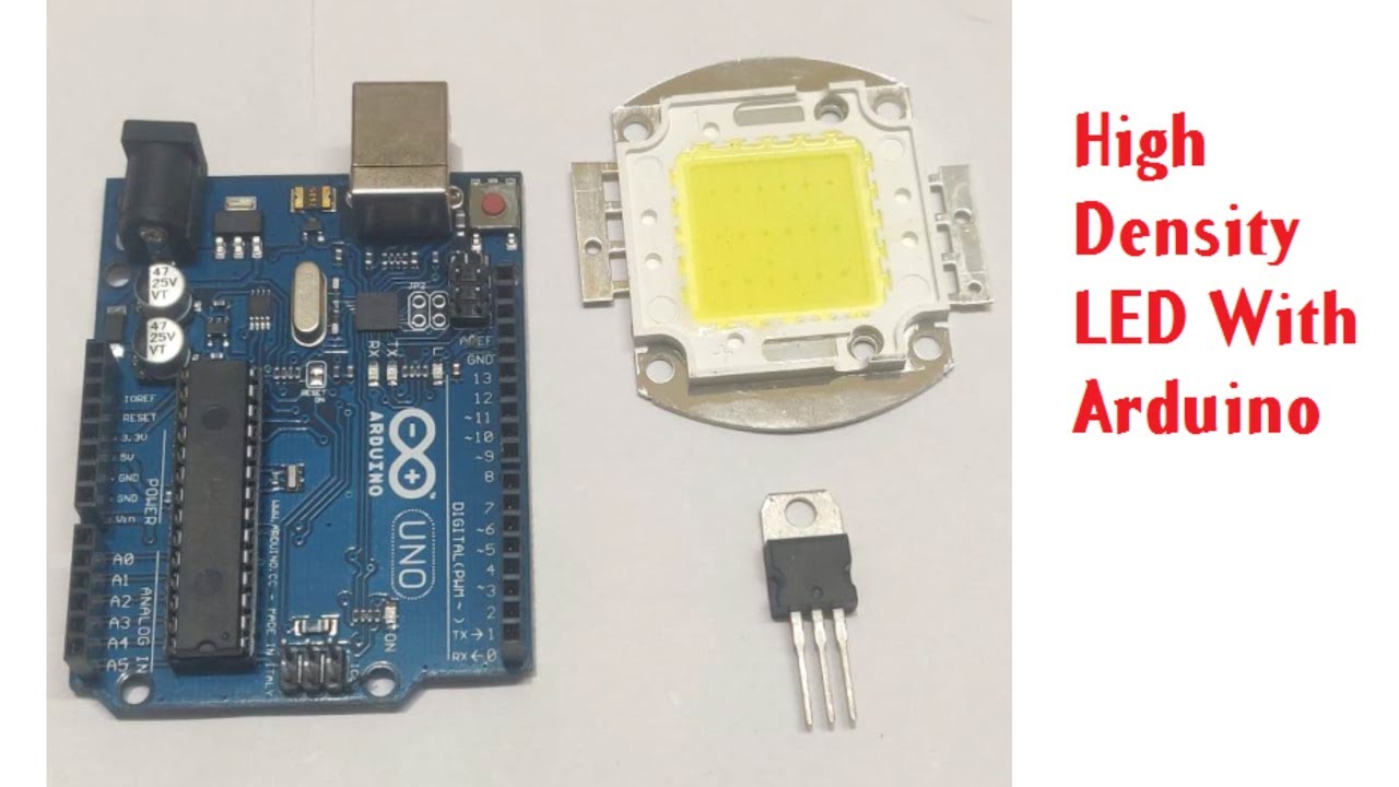 20w High Density Cob Led With Arduino Tip122 Project Arduino