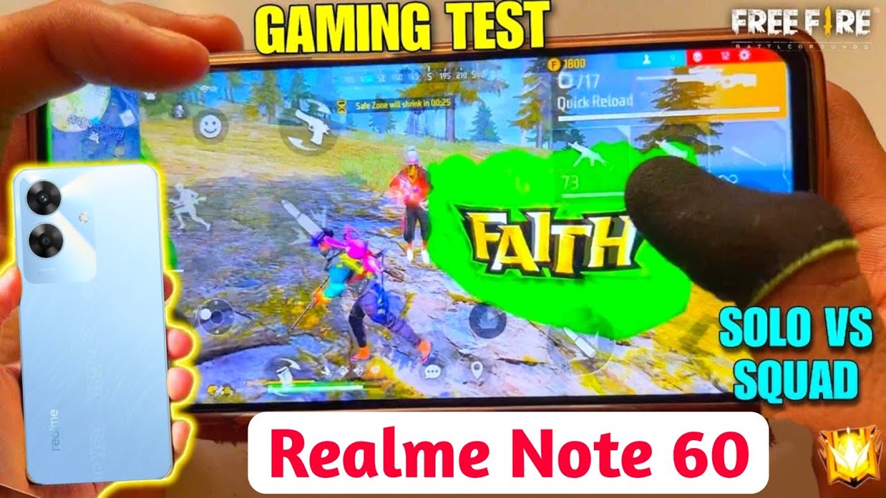 Realme Note 60 Free Fire Test | Realme Note 60 FF Gameplay Test ...