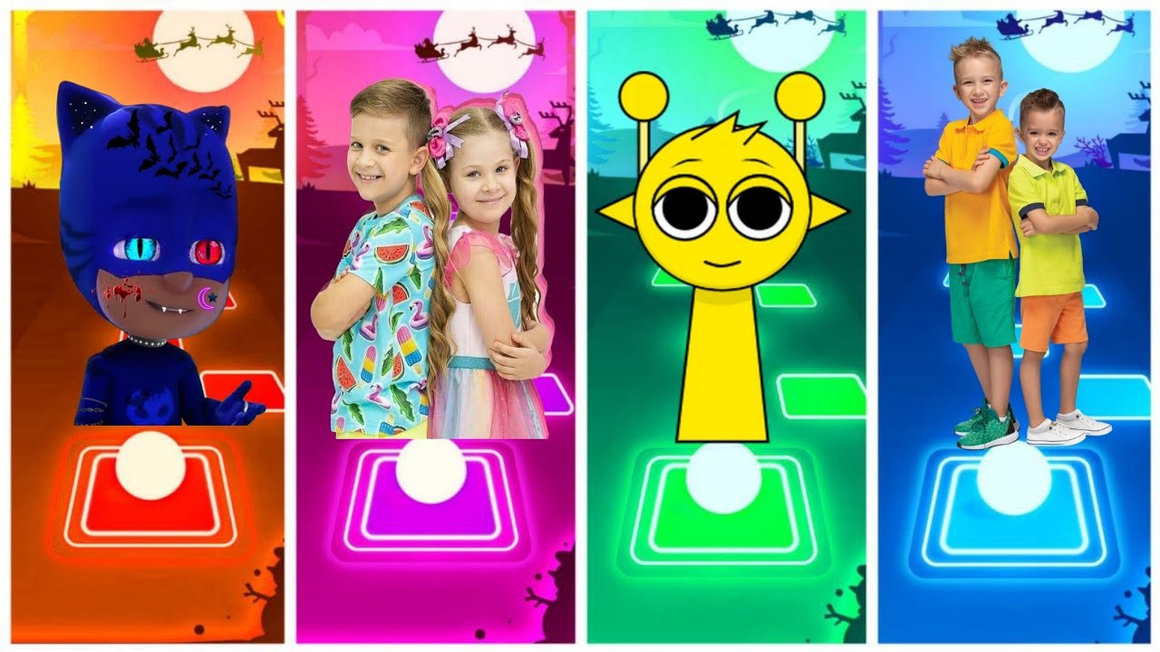 PJ Masks Power 🆚 Diana and Roma 🆚 Sprunki incredibox 🆚 Vlad and Niki ...