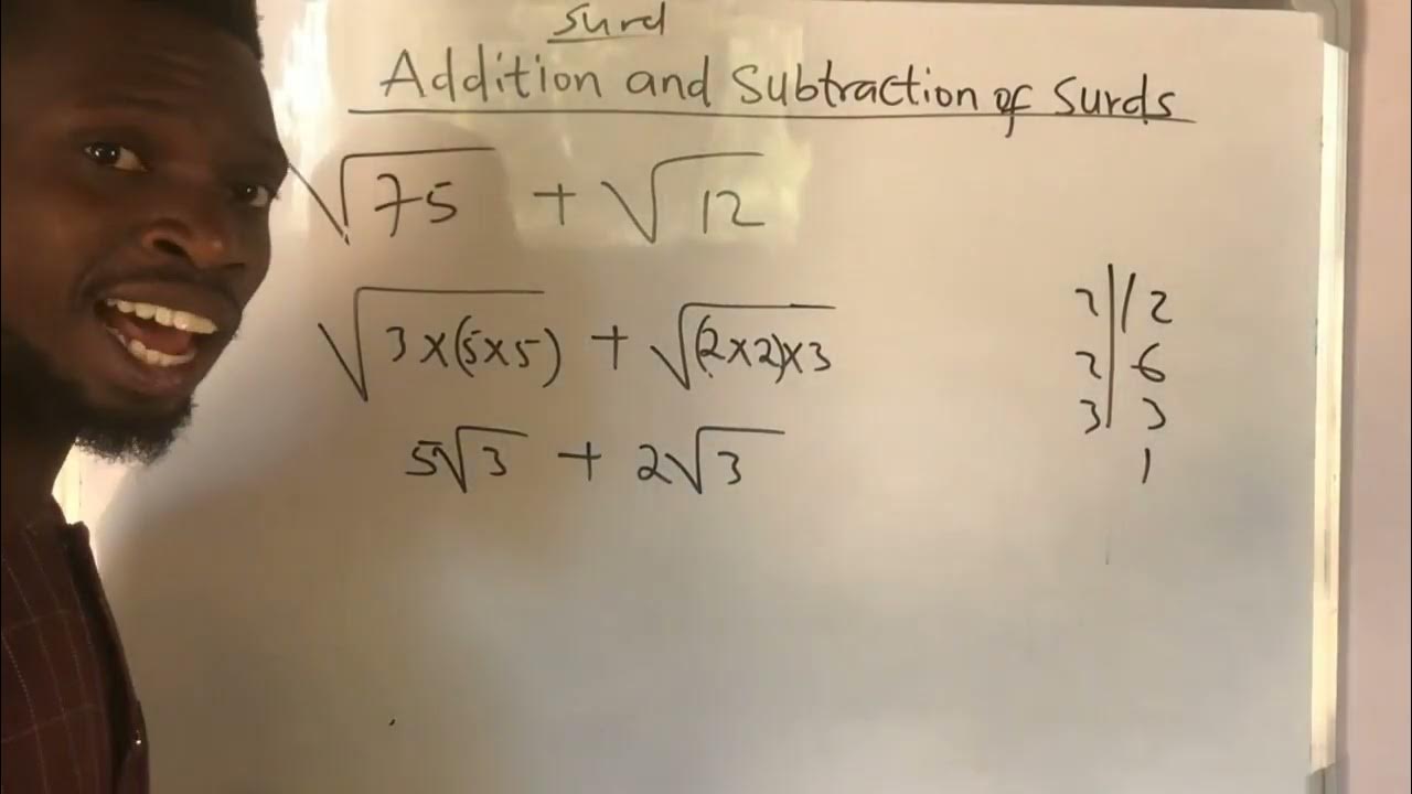 how to add and subtract surds - YouTube