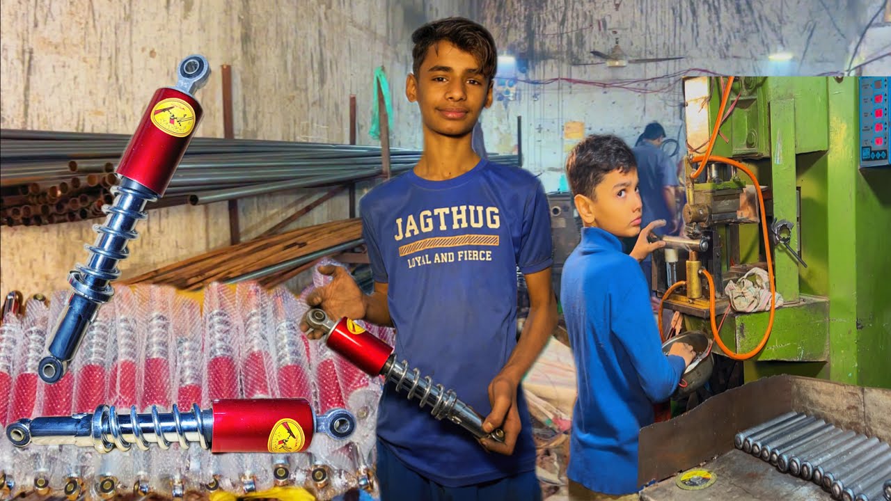 Amazing Process of Making Rear Shocks in a Factory || How to Make Rear ...