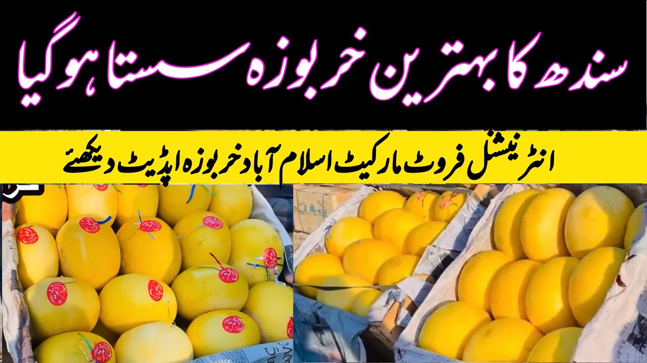 Sindh ka Top Kharboza | Sindhi Melon Become Cheap in Fruit Market ...