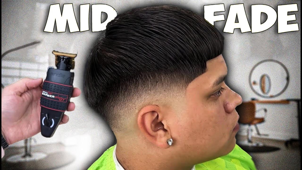 Perfect Mid Fade & Crop Hairstyle : Step By Step Mid Fade Tutorial - YouTube