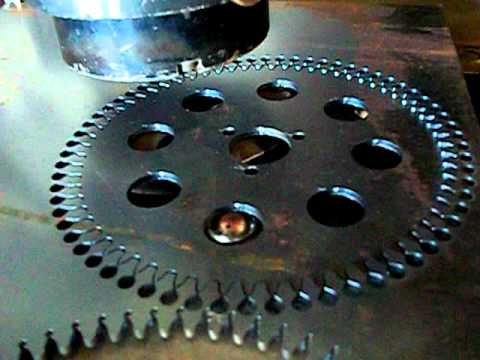 LASER cutting of sprocket.AVI - YouTube