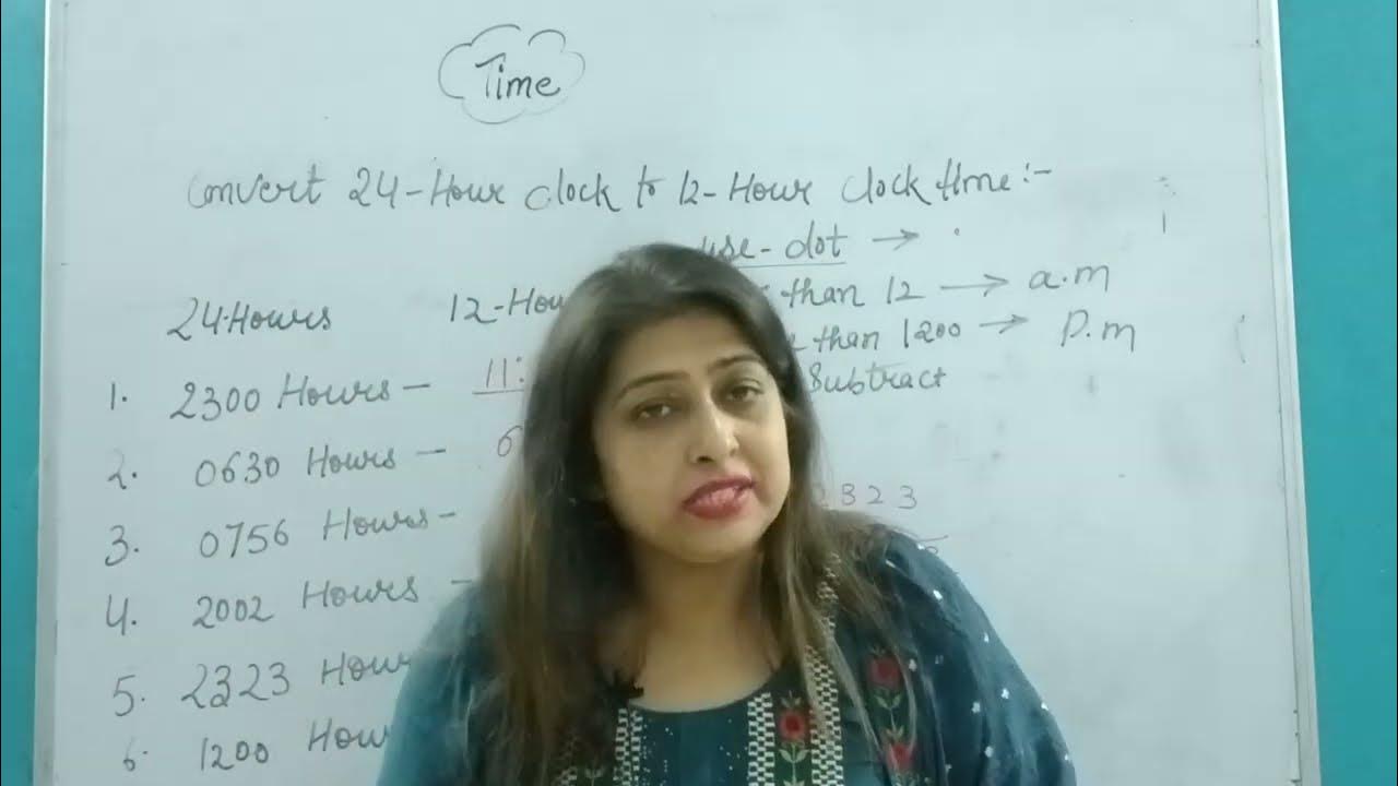 Conversion of Time| Convert 24 Hour Clock Time To 12 Hour Clock Time ...