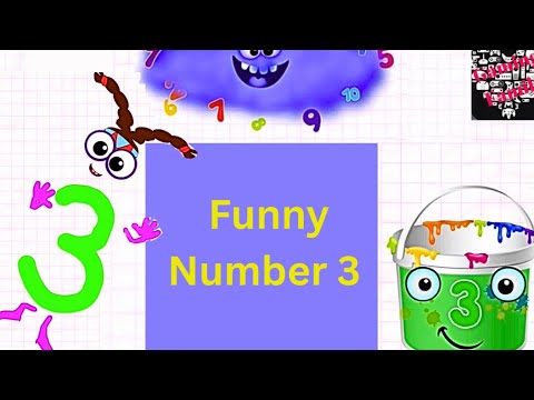 Number 3 for Kids LEARNING TO COUNT Learn Numbers for Children ...