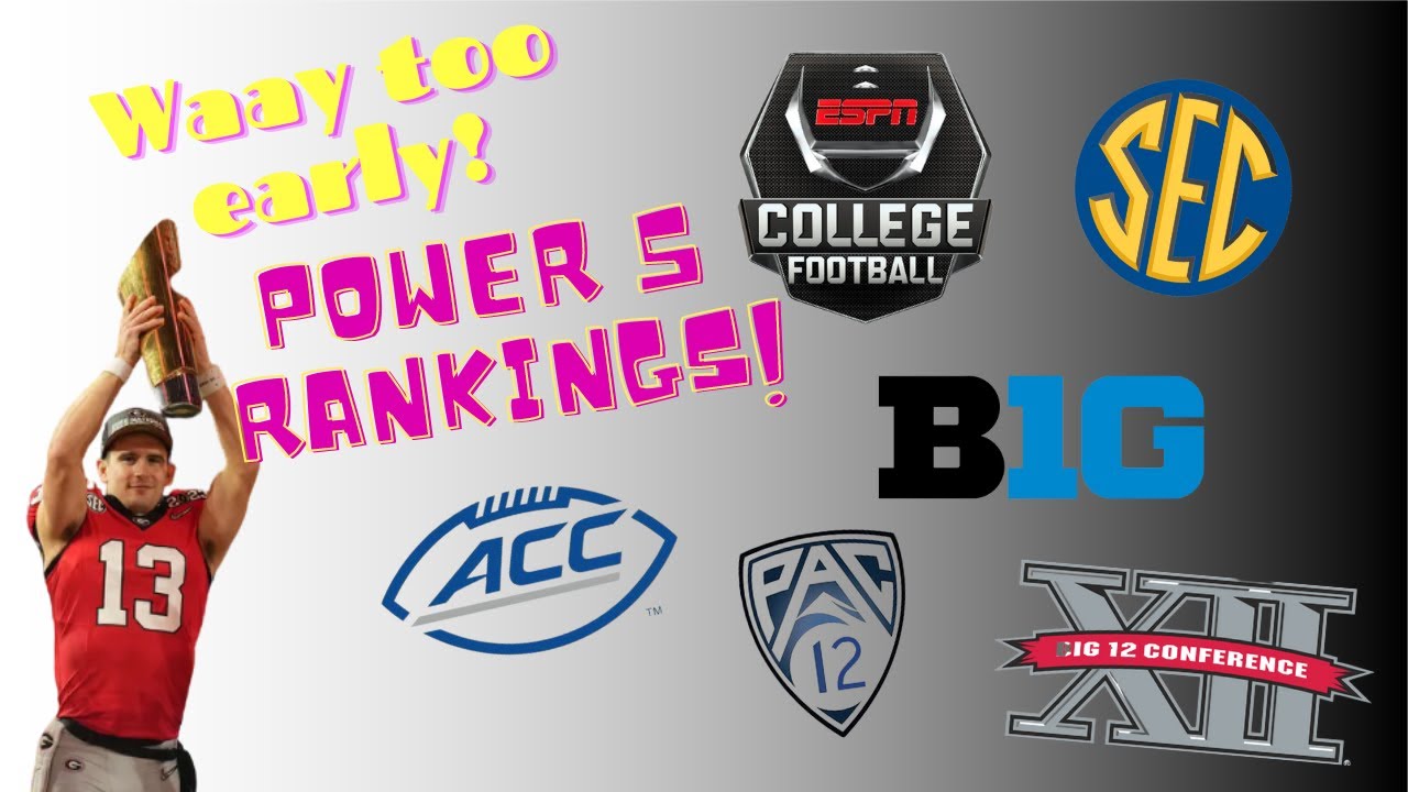 My Way Too Early College Football Power 5 Rankings! The State of CFB EP ...