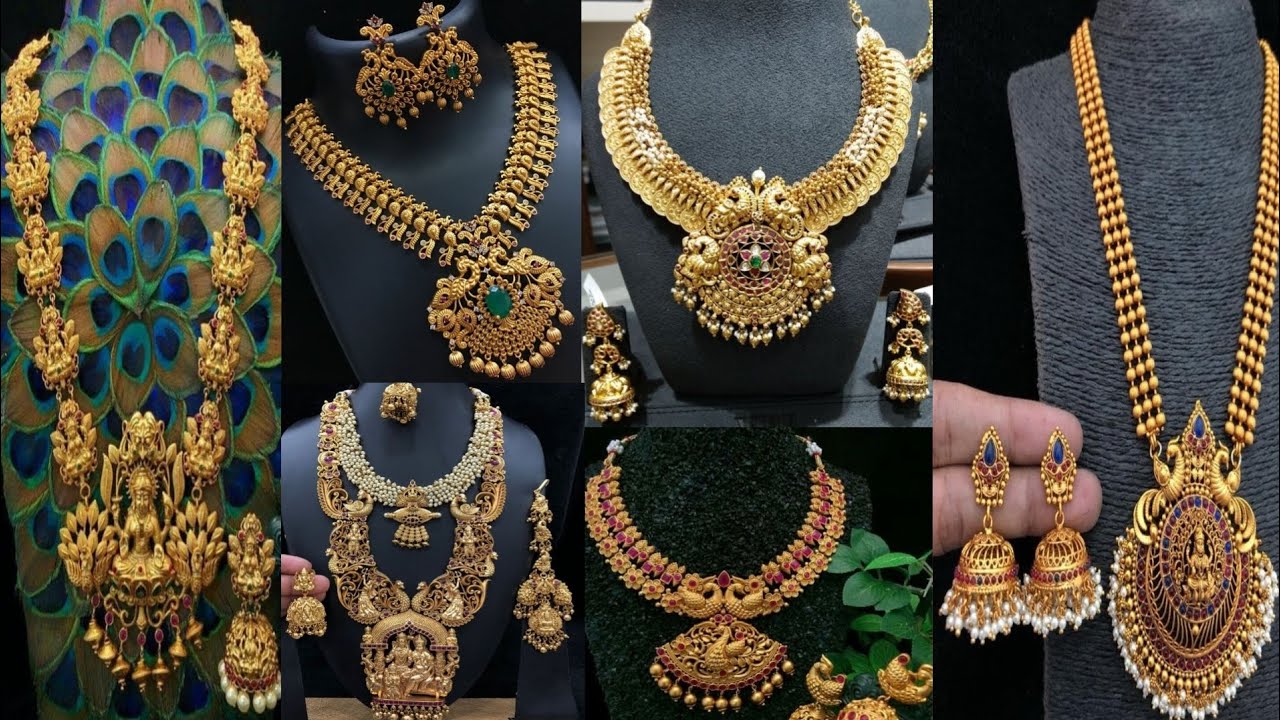 Latest Temple Bridal Jewellery collection || Modern Temple Haram ...