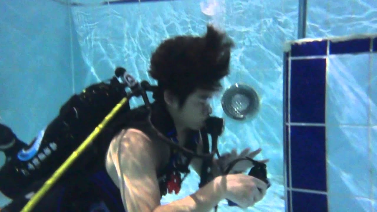 05152015 Watermanship practice : No mask underwater swimming with SCUBA ...