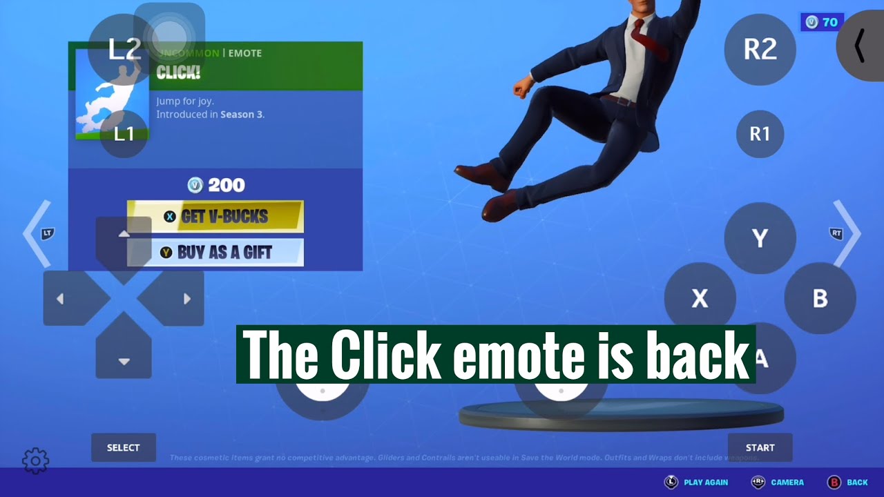 Today’s item shop (the click emote is back ) (7th of April fortnite ...