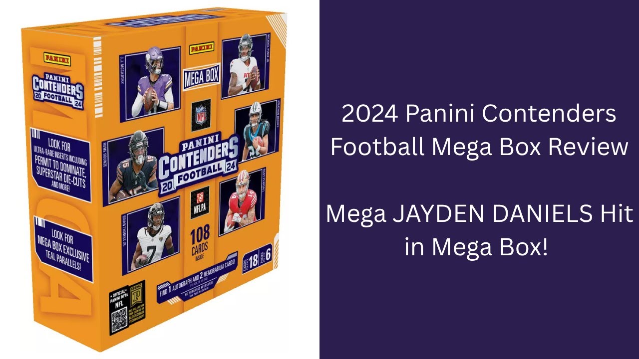 🔥Mega JAYDEN DANIELS Hit in Mega Box🔥 2024 Panini Contenders Football ...