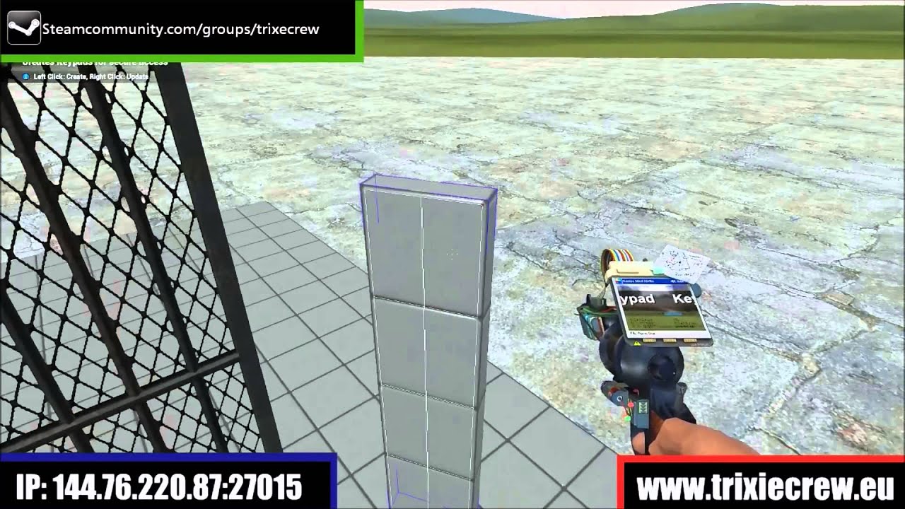 [Danish] Gmod Tutorial #1 (Fading door og Keypad) - YouTube