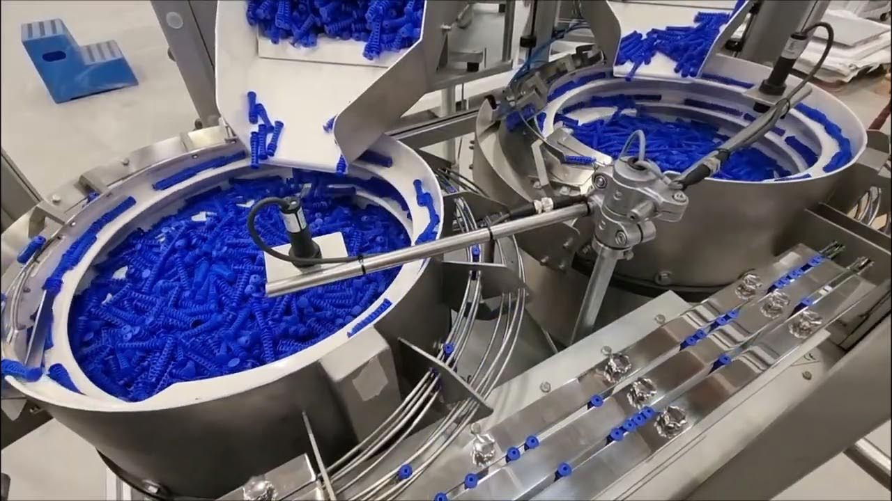 Vibratory Bowl Feeders feed and orientate handles - RNA Automation Ltd - YouTube