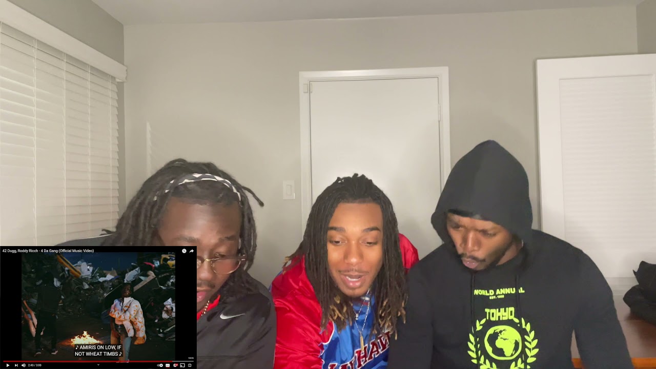 42 Dugg, Roddy Ricch -4 Da Gang - (OFFICIAL MUSIC VIDEO REACTION) - YouTube