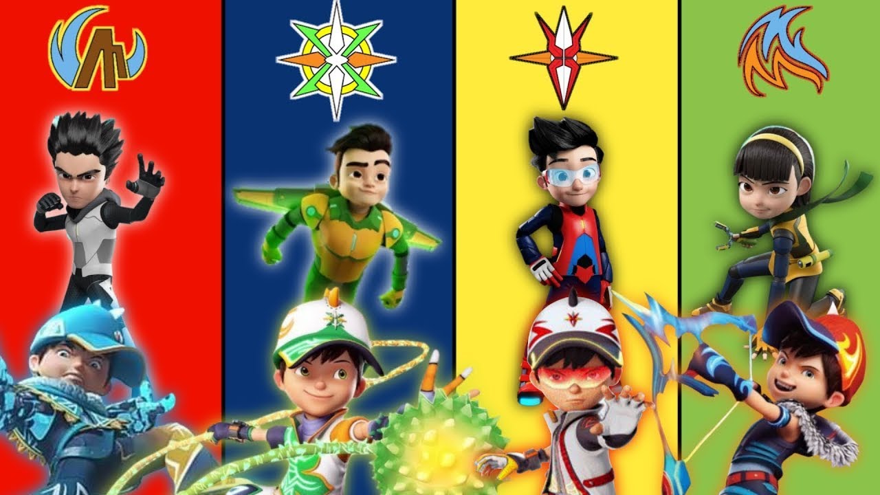 TEBAK GAMBAR BOBOIBOY | MEMASANGKAN LAMBANG KUASA ELEMENTAL BOBOIBOY ...