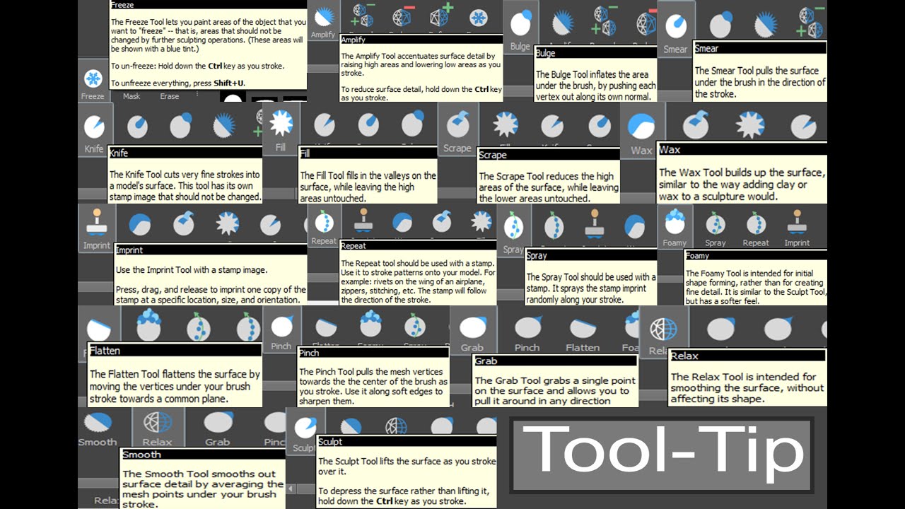 Mudbox Tool Tips - YouTube