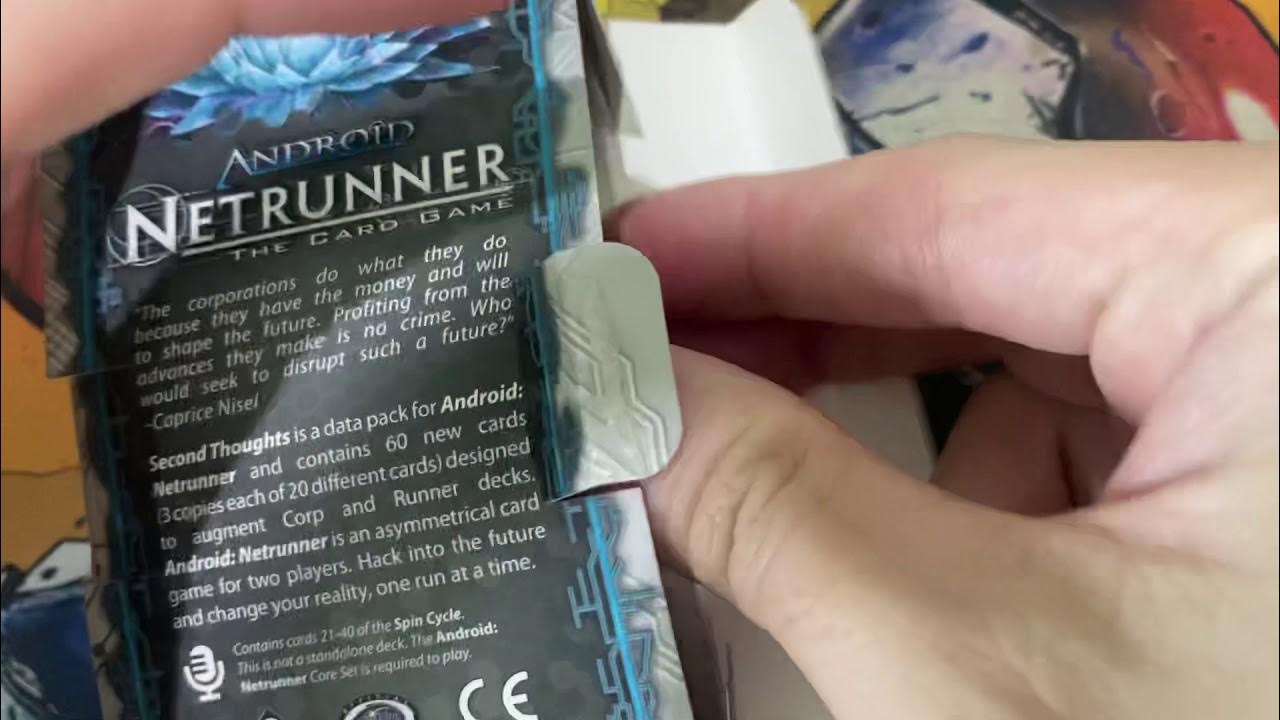(Android Netrunner) Netrunner unboxing Second Thoughts data pack - YouTube