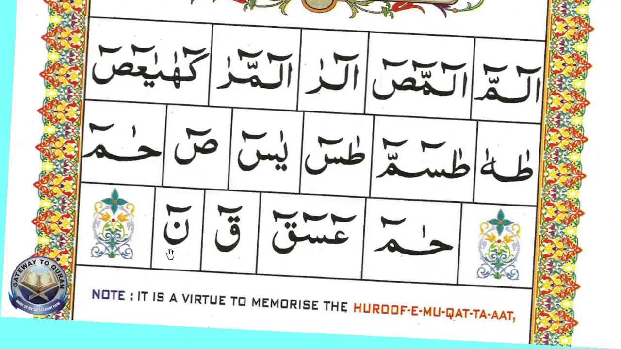 Learn to read Quran with Tajweed Qaida Lesson 30 How to read Huroof ...